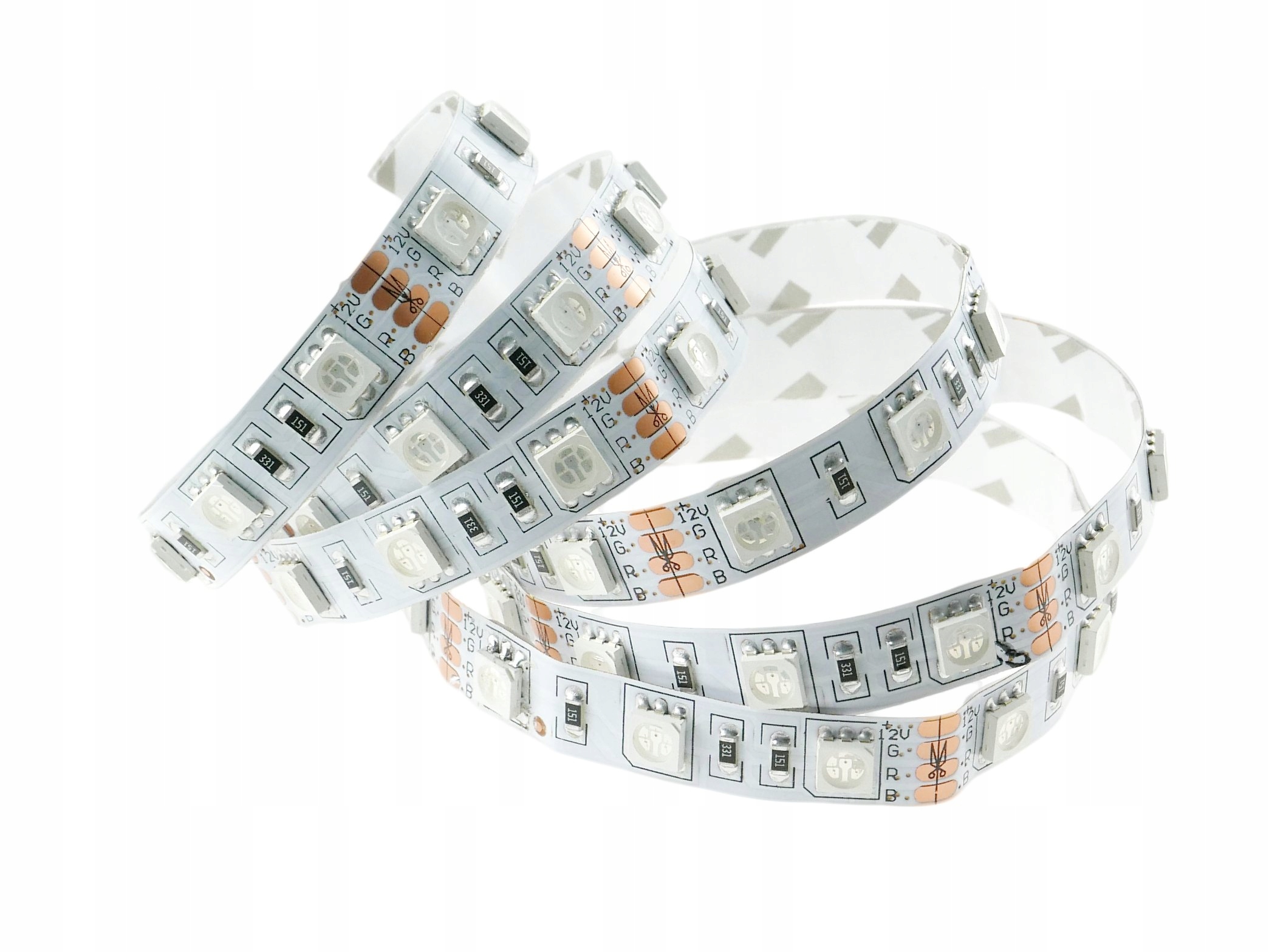 Taśma LED RGB listwa pasek 1m 5050 60/m IP20 12V (LED/NET/0114) • Cena ...