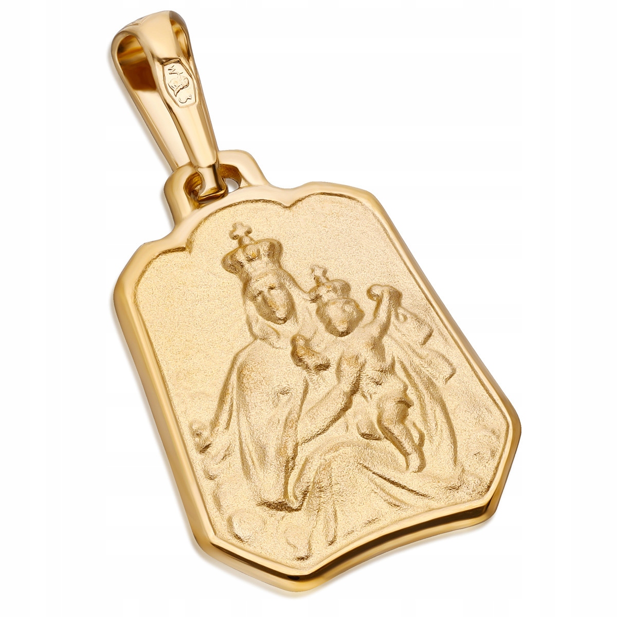 DWUSTRONNY MEDALIK ZŁOTY SZKAPLERZ MATKA BOSKA 585 • Cena, Opinie ...