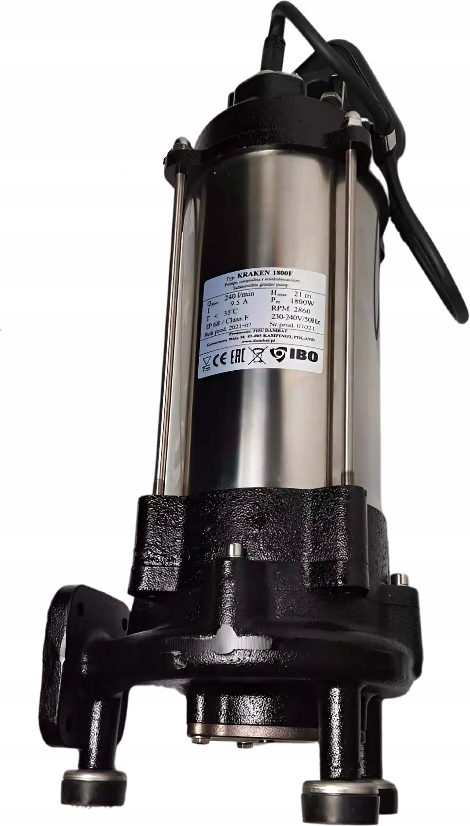 POMPA IBO KRAKEN 1800DF DO SZAMBA Z ROZDRABNIACZEM (5907222763094 ... POMPA IBO KRAKEN 1800DF DO SZAMBA Z ROZDRABNIACZEM (5907222763094 ...