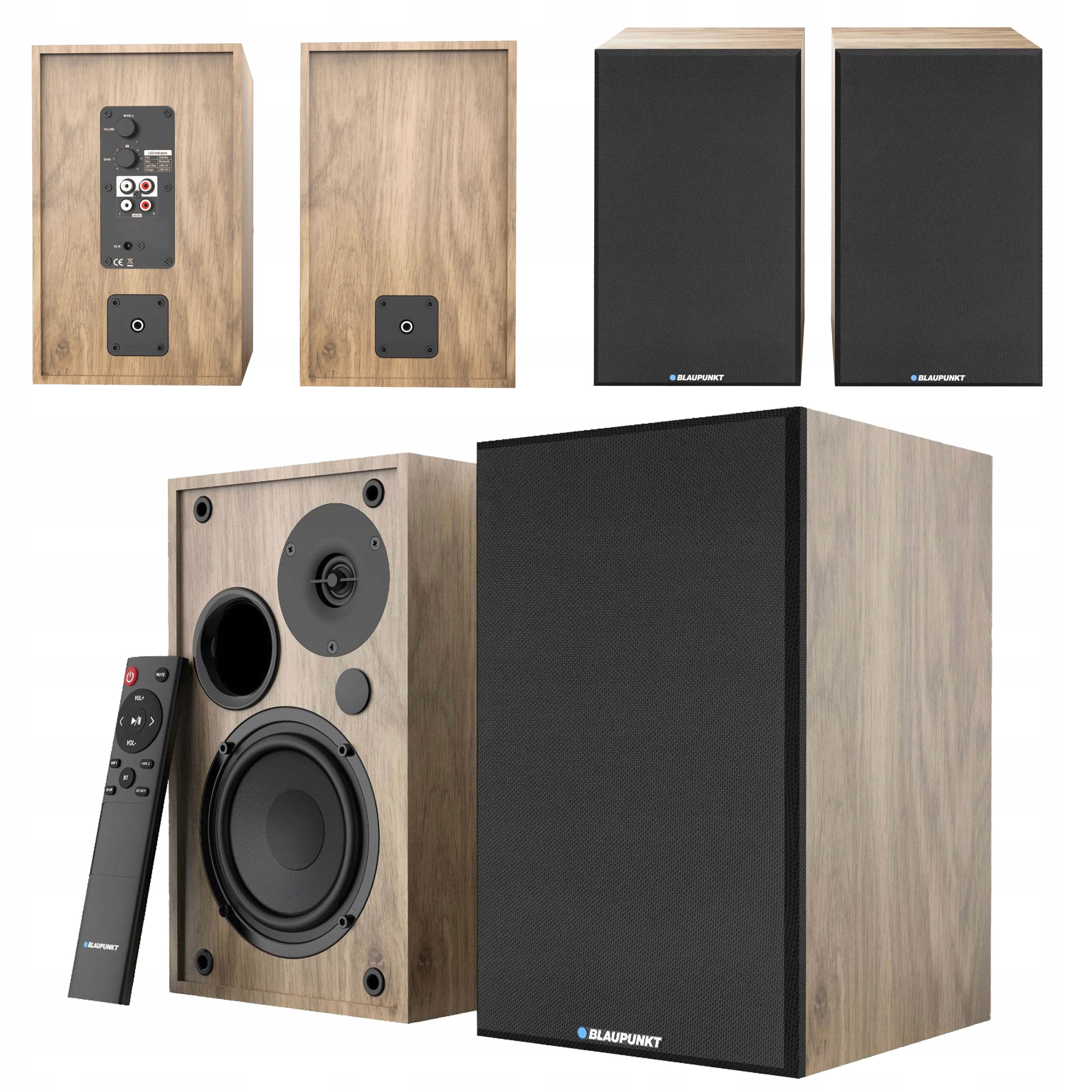 BLAUPUNKT GŁOŚNIKI STEREO ze WZMACNIACZEM 2x20W RMS BLUETOOTH PILOT BS40OK - Sklep, Opinie, Cena ...