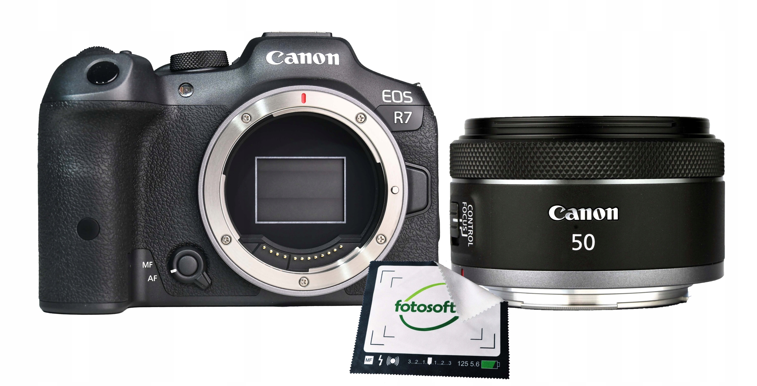 Aparat Canon EOS R7 + Canon RF 50mm STM - Sklep, Opinie, Cena w Allegro