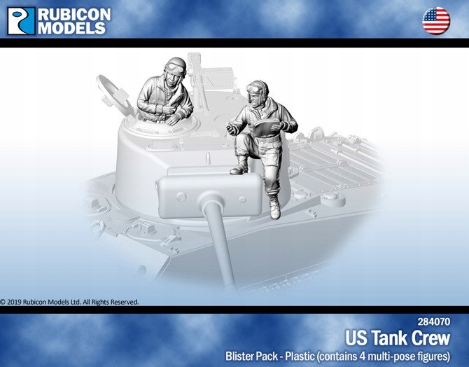 Rubicon Models 284070 - US Tank Crew modele do gry Bolt Action - Stan ...