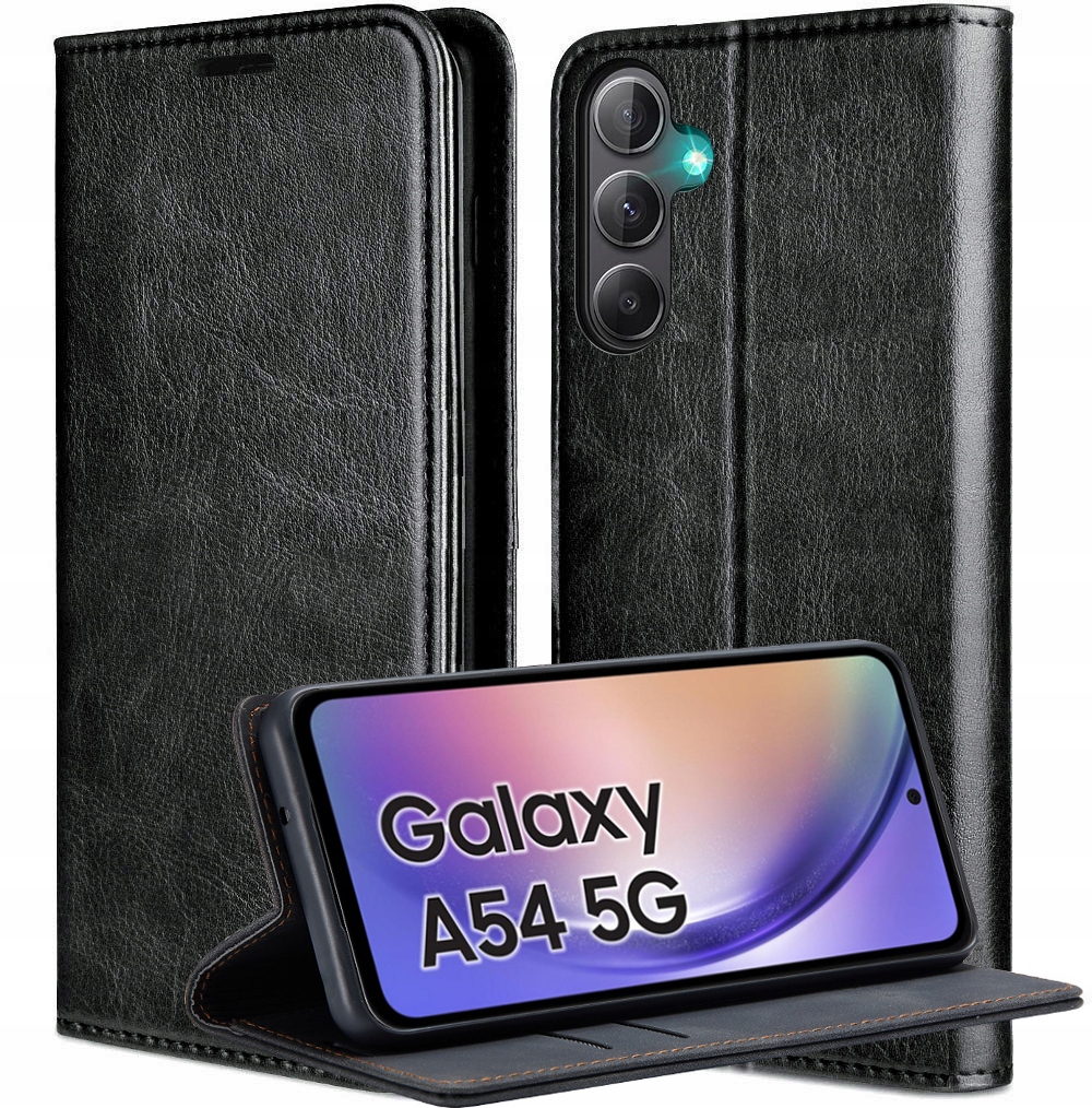 Etui z klapką Nela-Styl do Samsung Galaxy A54 5G czarny - Sklep, Opinie ...