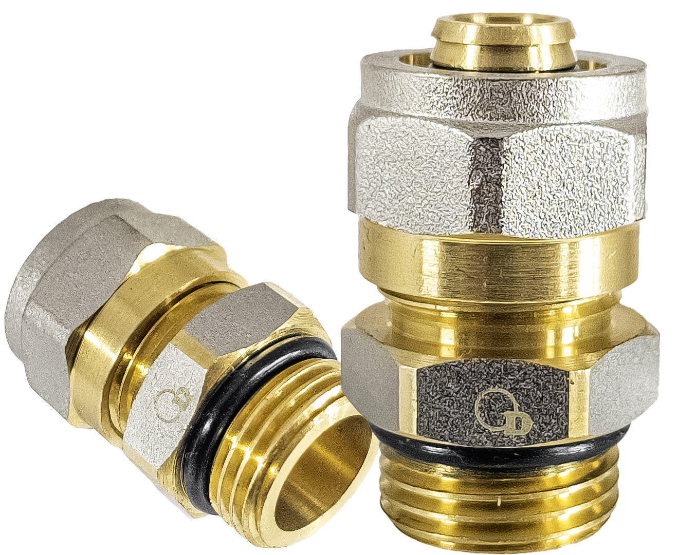 ZŁĄCZKA ŁĄCZNIK ROZDZIELACZA PEX ALUPEX SKRĘCANA 16x1/2 GZ MOSIĄDZ ...