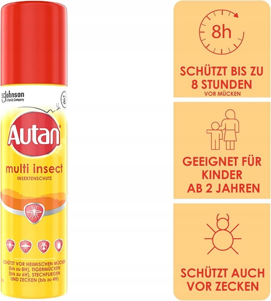 AUTAN multi insect spray na owady komary muchy kleszcze 100ml ...
