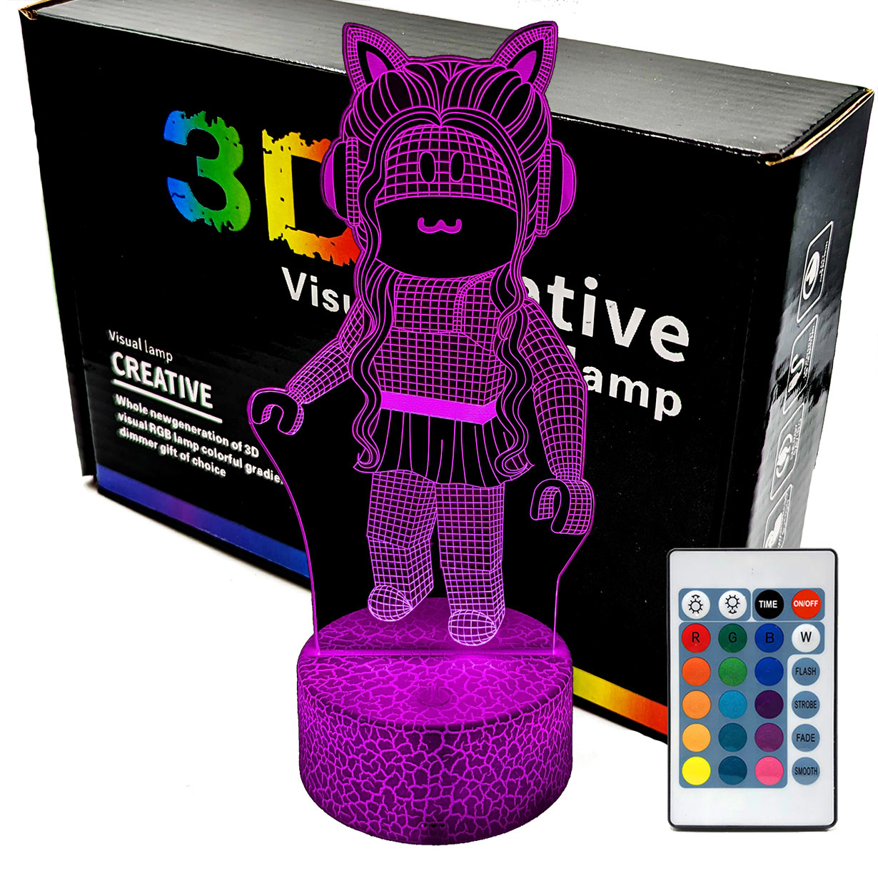 Lampka nocna Roblox postać ze słuchawkami 3D LAMP LED (5906335590238 ...