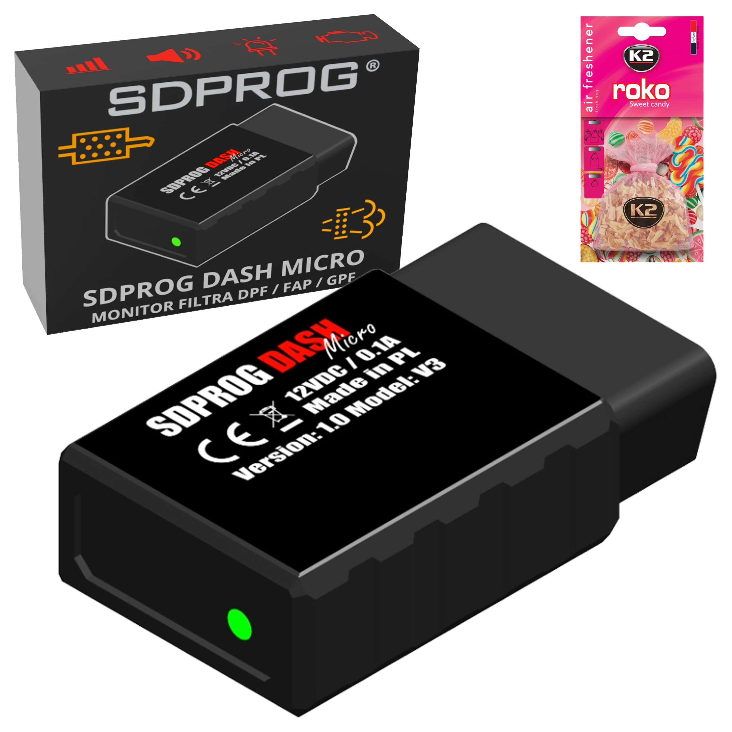 MONITOR FILTRA DPF WSKAŹNIK ZAPCHANIA SDPROG DASH MICRO OBD2 | Audi Q3 8U 5904890347007 za 299 ...