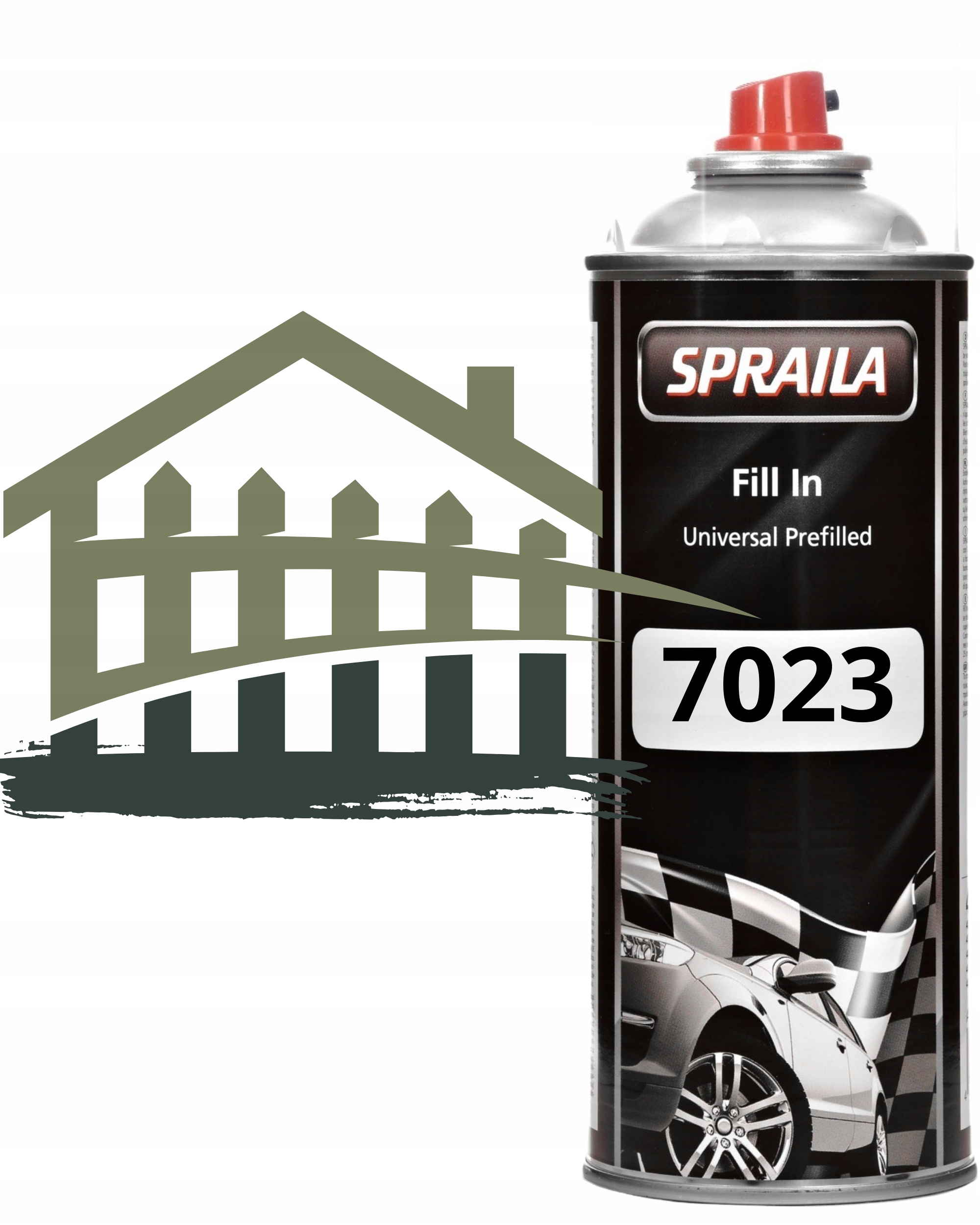 RAL 7023 PÓŁMAT DACHY RYNNY I PŁOTY SZARY BETONOWY FARBA LAKIER SPRAY ...
