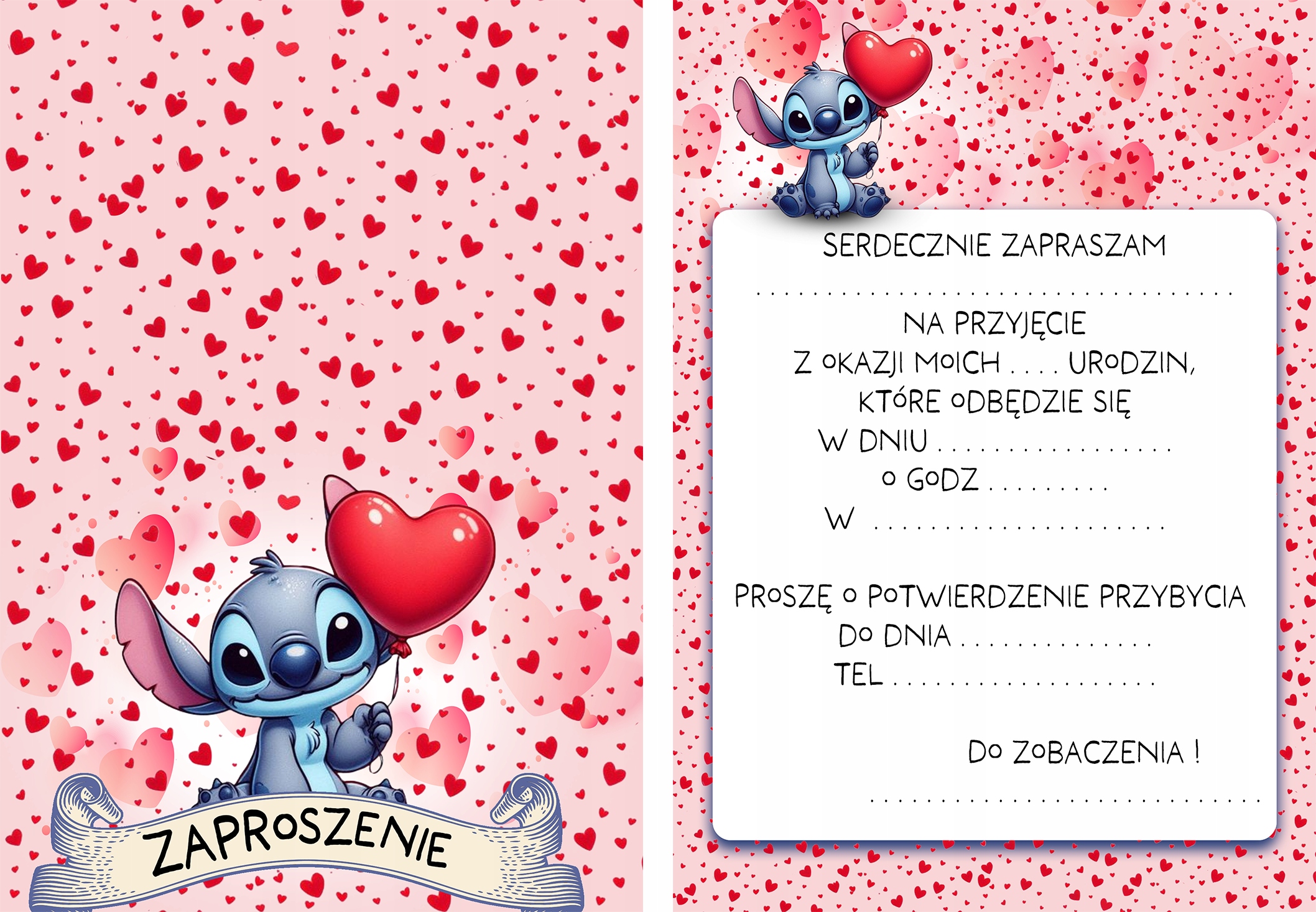 ZAPROSZENIA NIEBIESKI POTWOREK ZAPROSZENIE URODZINOWE 20x15cm WZORY (5901397914398) • Cena ...