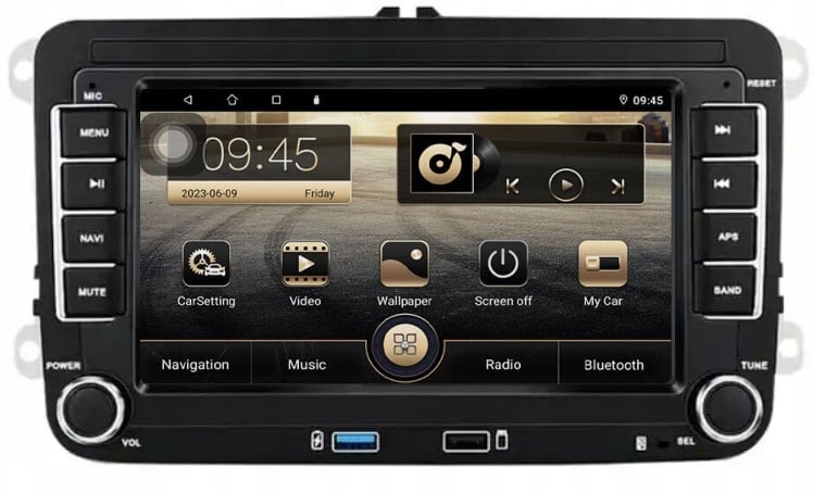 RADIO SAMOCHODOWE NAWIGACJA 2 DIN ANDROID VW PASSAT B6 B7 GOLF 2+32 - Sklep, Opinie, Cena w Allegro