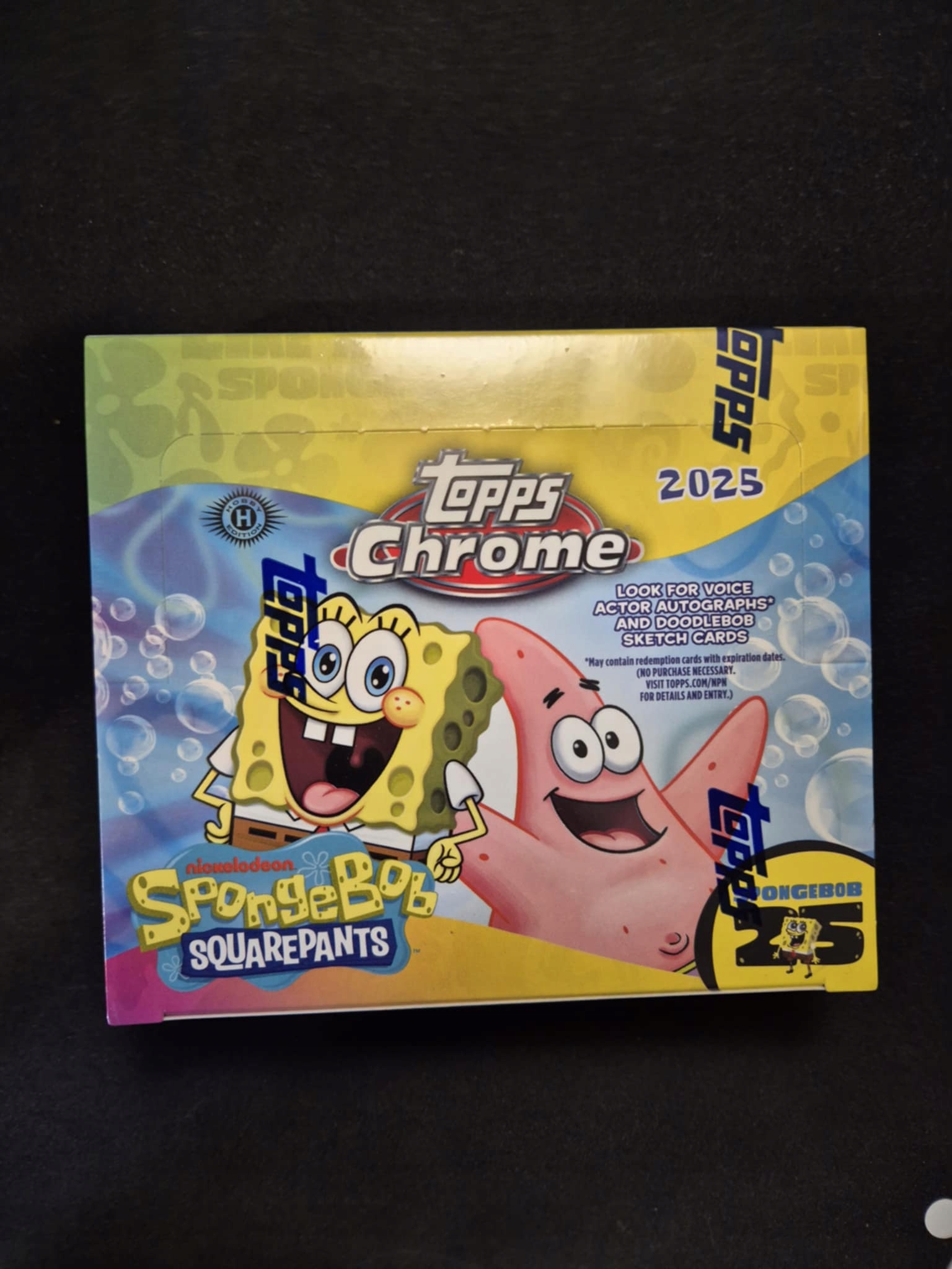 SpongeBob Chrome 25th Anniversary - Hobby Box (Topps 2025) - Stan: Nowy ...