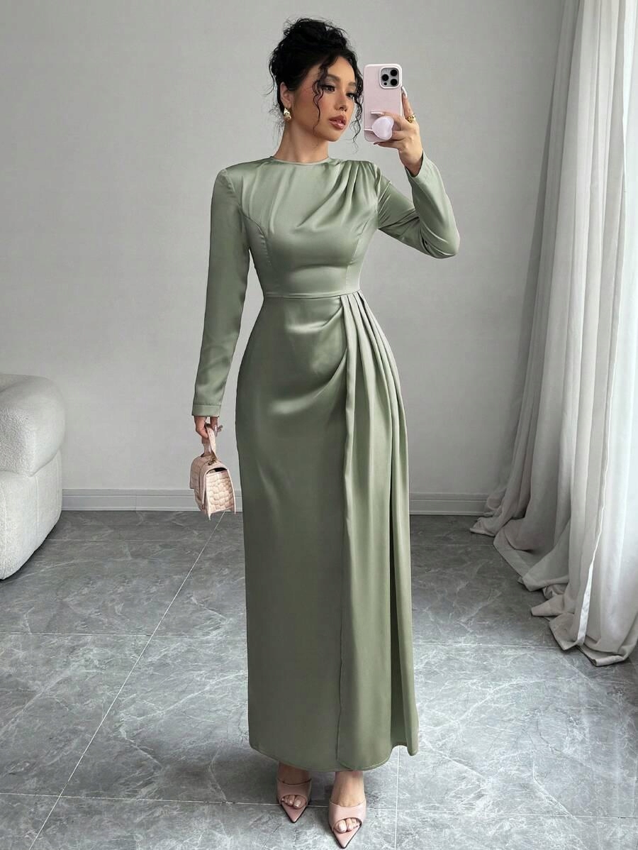 Shein sukienka koktajlowa klasyczna maxi rozmiar XL • Cena, Opinie ...