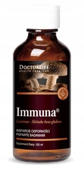 DOCTOR LIFE Immuna BETA GLUKAN Shiitake ODPORNOŚĆ (5906874819395 ...