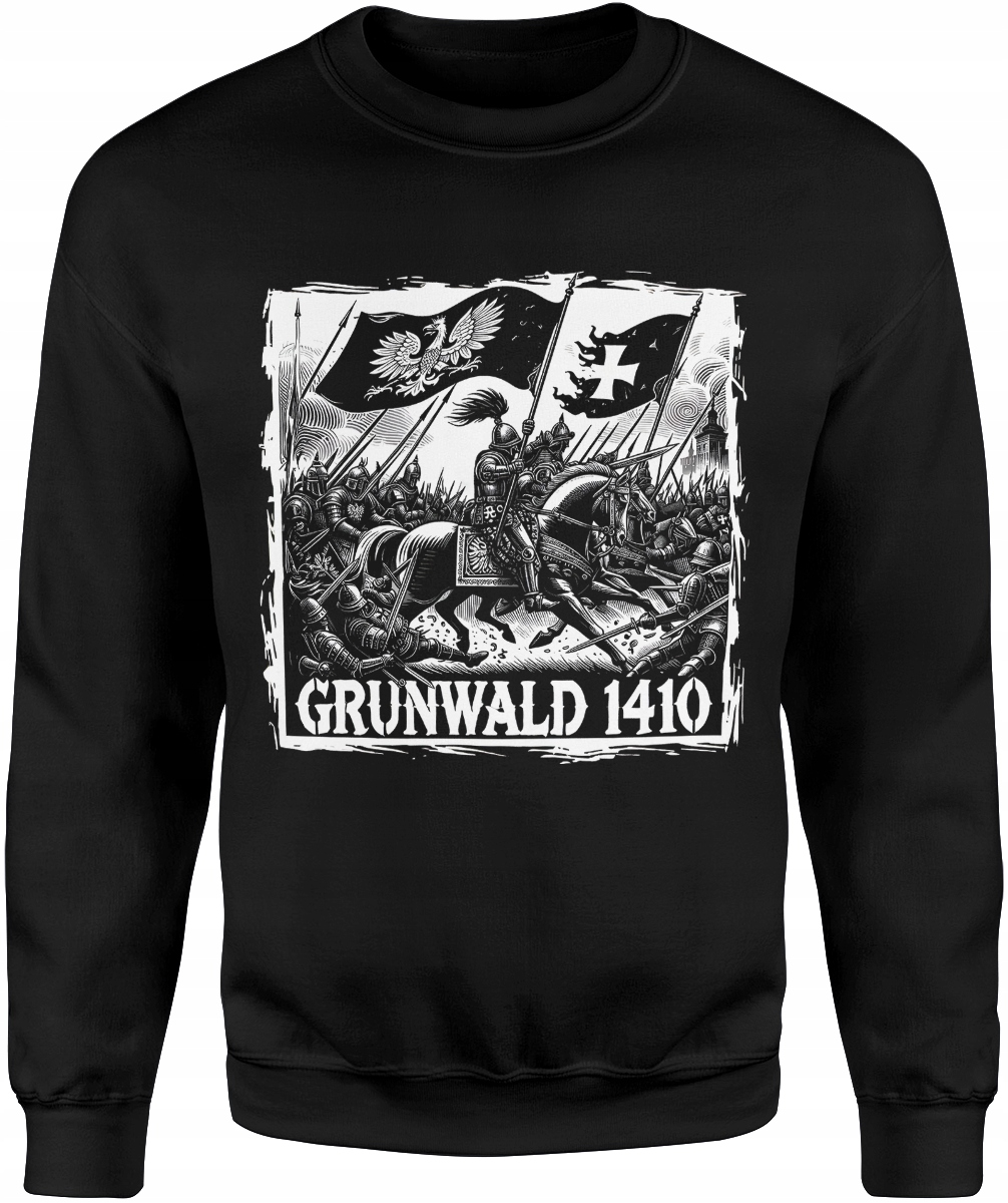 BLUZA PATRIOTYCZNA GRUNWALD 1410 BITWA POD GRUNWALDEM HISTORYCZNA MĘSKA • Cena, Opinie • Bluzy ...