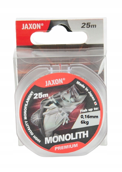 0,16mm 25m Przyponowa Monolith Premium Jaxo Żyłka - 5900113384675 ...