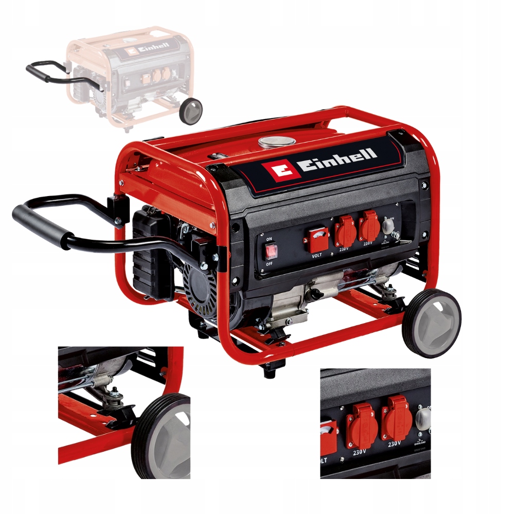 Agregat prądotwórczy przenośny jednofazowy Einhell 3100 W benzyna ...