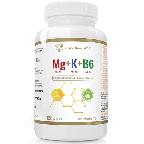 Progress Labs - Magnez Potas B6 Produkt Vege120 kapsułek (5907709720077 ...