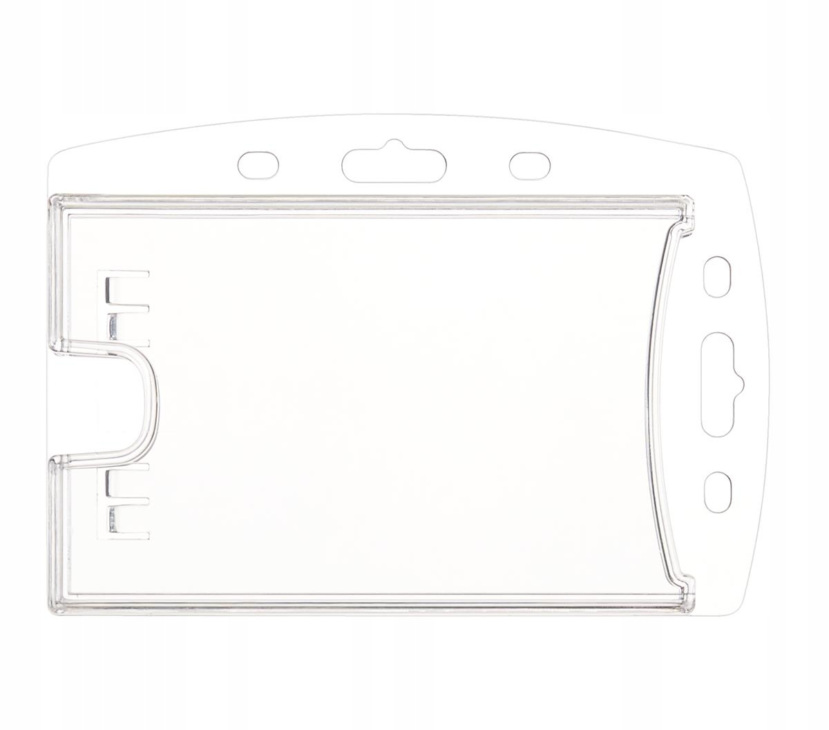 50x Transparent ID Holder Office Worker Badge Card Holder for ID Card ...