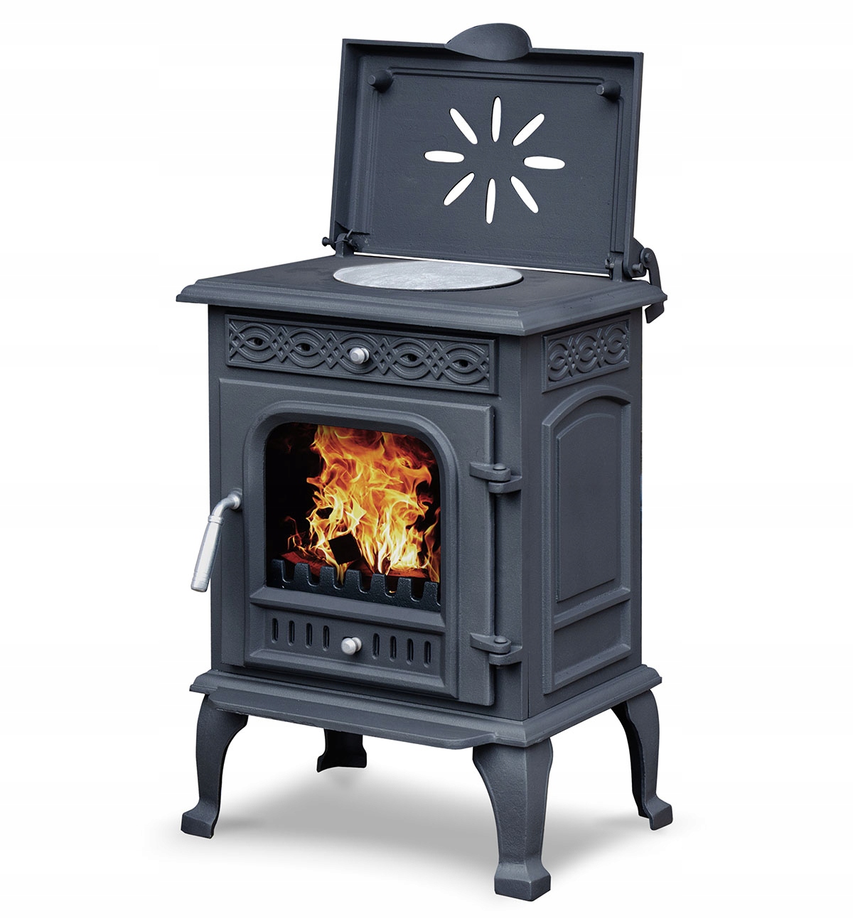 PIEC ŻELIWNY KOZA ZA DREWNO RALF MAX TP Z FAJERKĄ • Cena, Opinie • Piece wolnostojące ...