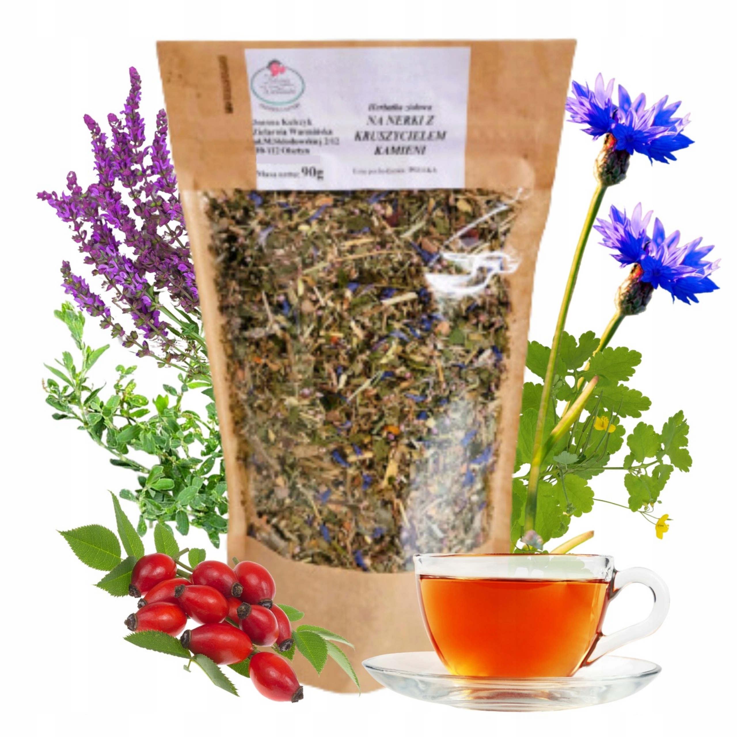 Herbata ziołowa liściasta Zielarnia Warmińska 90 g (5902335241149 ...