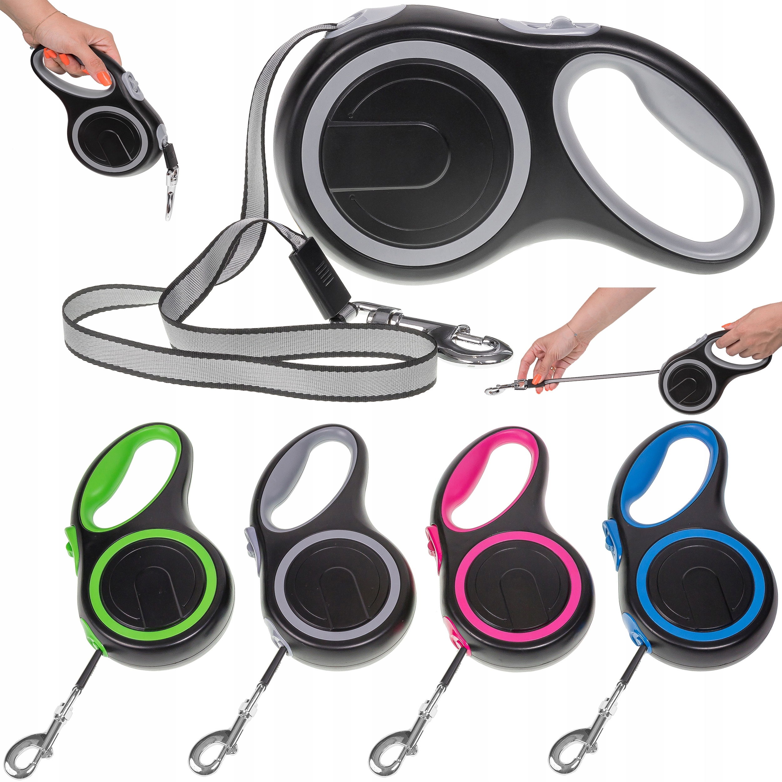 SMYCZ Automatyczna dla PSA KOTA 8m do 50kg wysuwana taśma MOCNA TRWAŁA 14540060174 - Allegro.pl