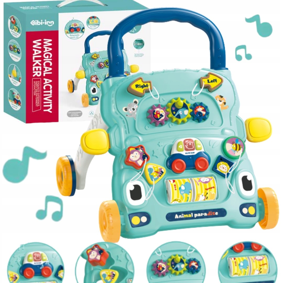 Chodzik Pchacz Interaktywny Dla Dzieci Jeździk Edukacyjny Stolik ...