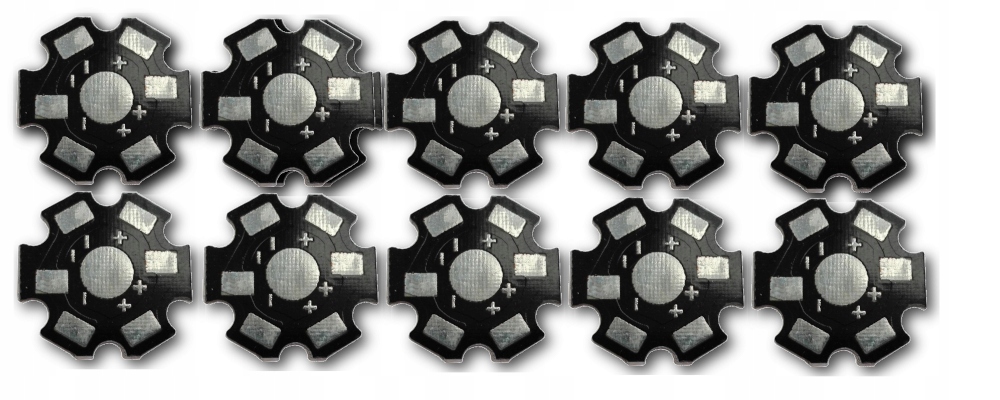 10szt Radiator-baza PCB 20mm do LED 1W 3W 5W - Sklep, Opinie, Cena w ...