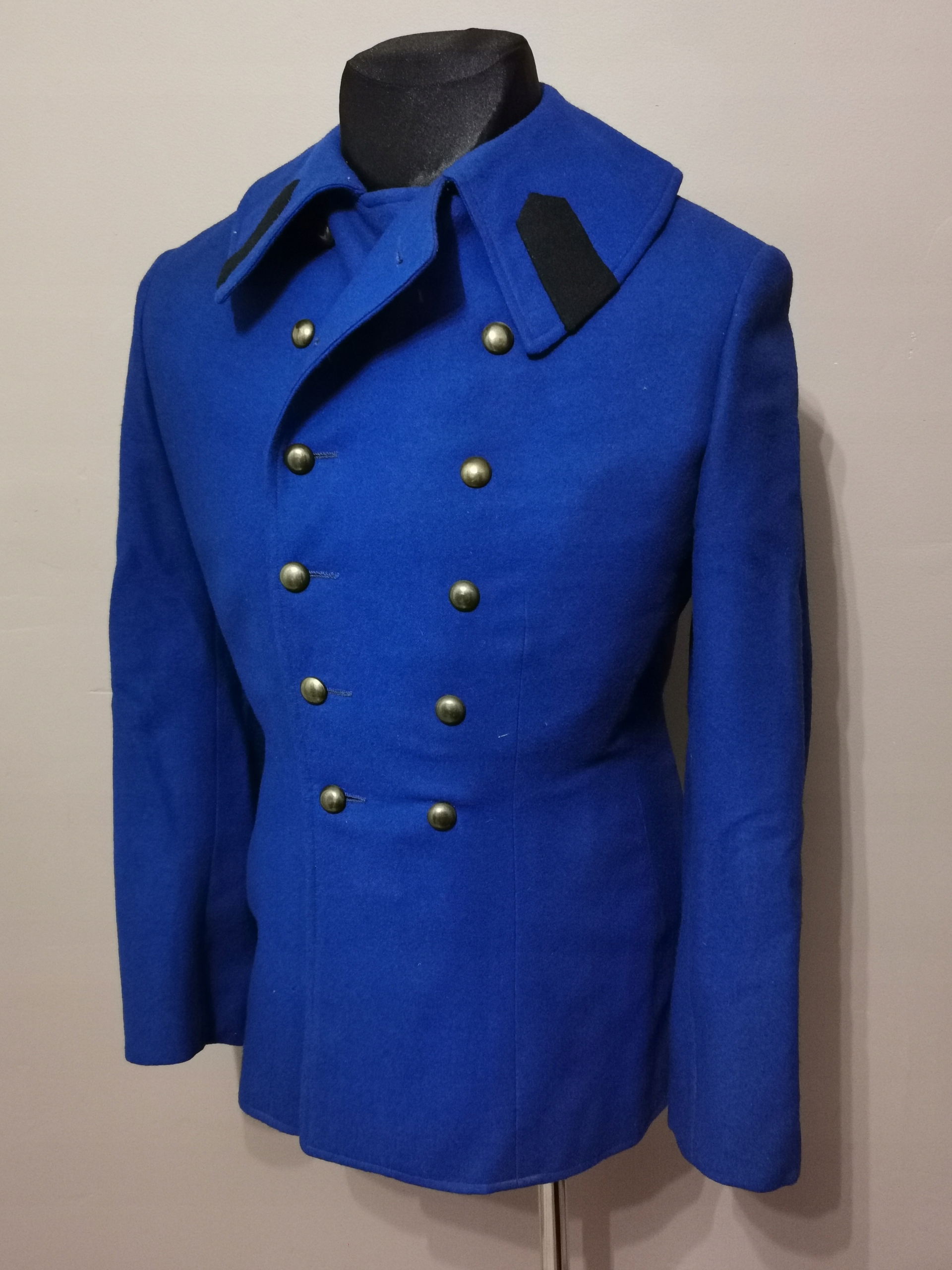 Kurtka Mundurowa Historyczna Niebieskie Sukno 17112938315 - Allegro.pl