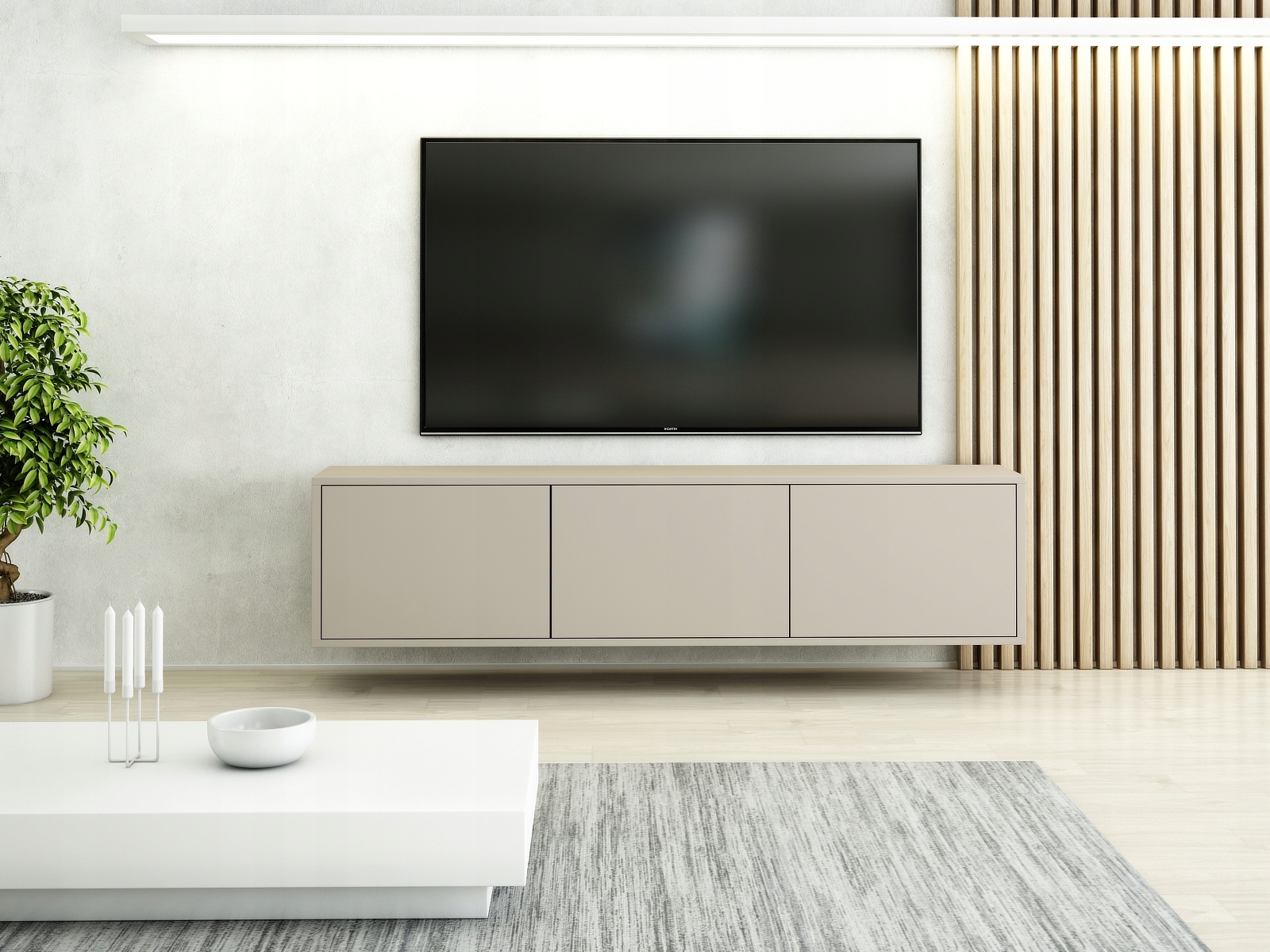 SZAFKA RTV WISZĄCA WYSOKA 160 KASZMIR , STYL NOWOCZESNY • Cena, Opinie ...