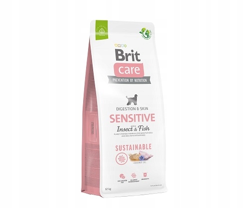 Karma BRIT CARE Hair Skin Insect Fish INSEKTY RYBA 12KG DLA PSÓW ...