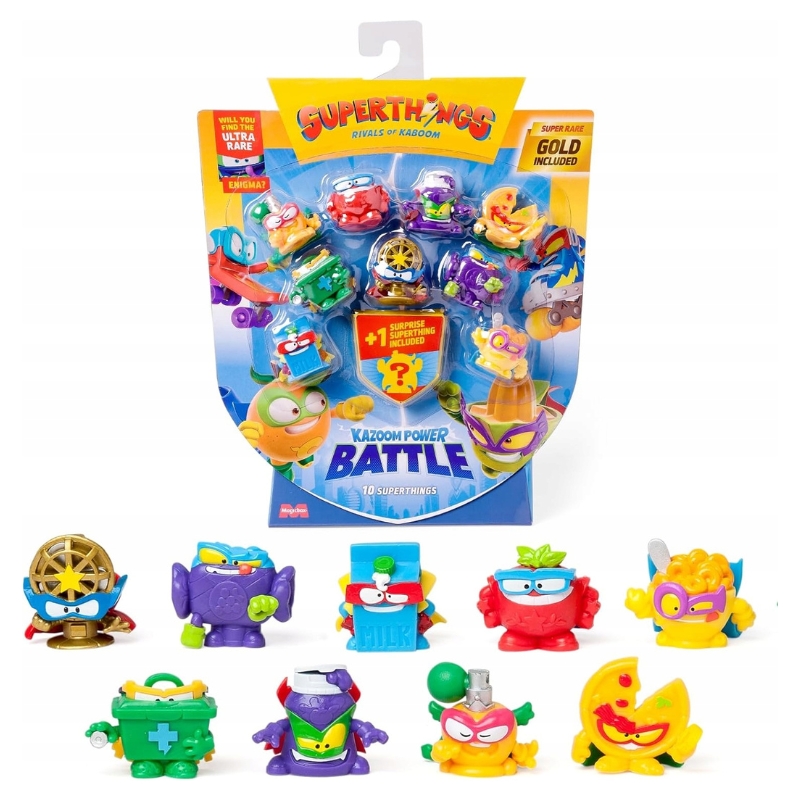 SUPERTHINGS KAZOOM POWER BATTLE TEN PACK ZESTAW 10 FIGUREK BLISTER 3 ...