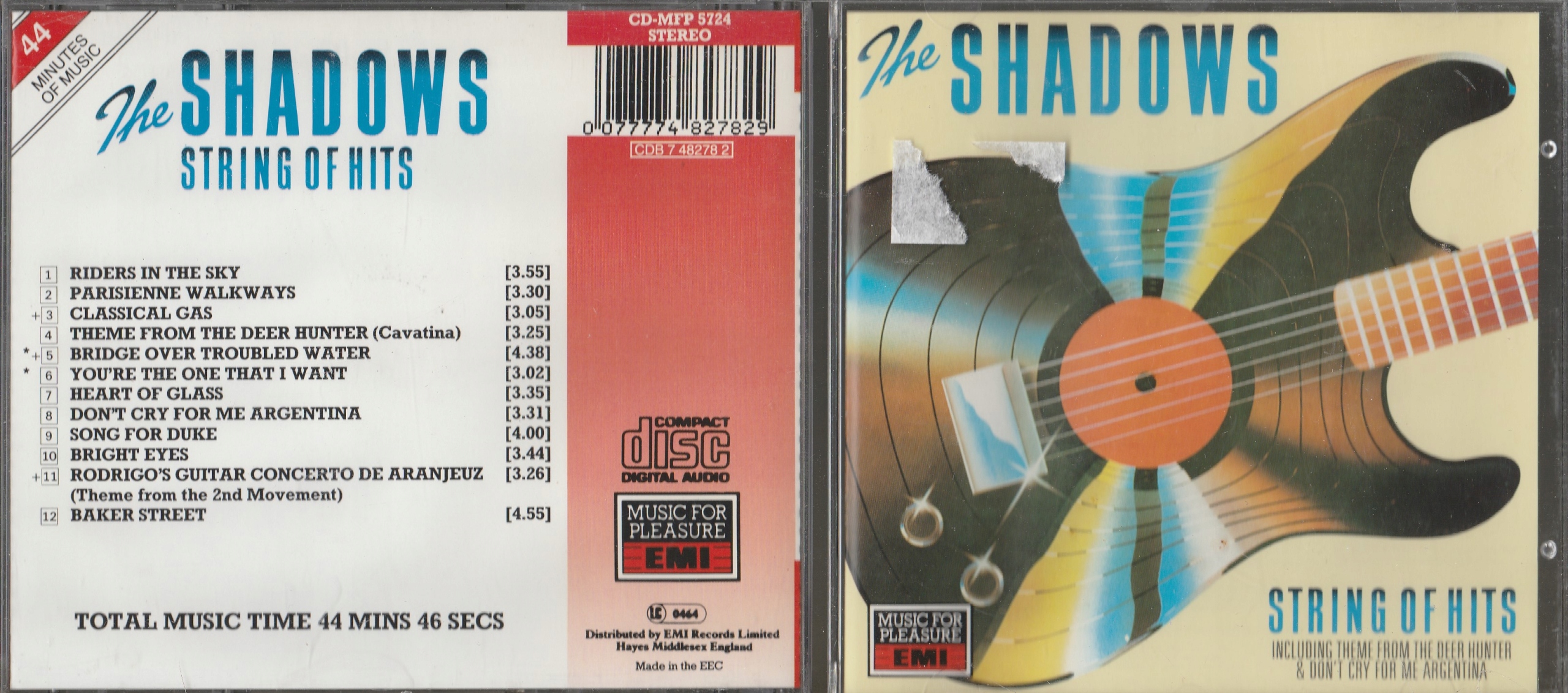 Płyta CD The Shadows - String Of Hits 1987 The Best Of Greatest Hits ...