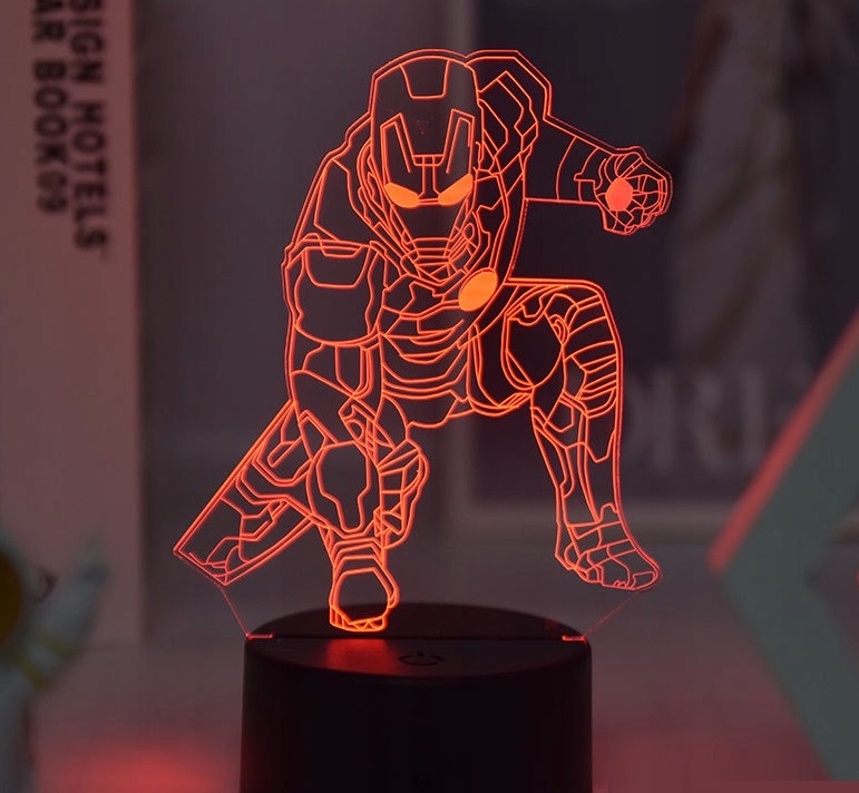 Lampka Nocna Iron Man Avengers Marvel LED PLEXIDO - Plexido | Sklep ...