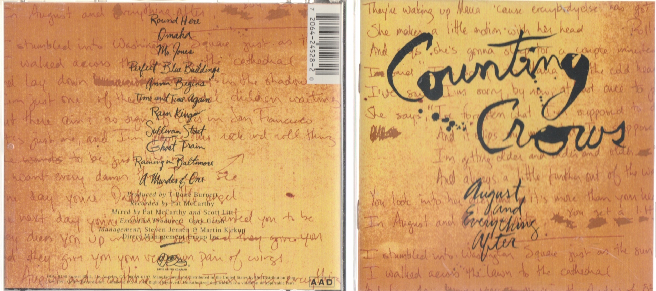 Płyta CD Counting Crows - August And Everything After ...