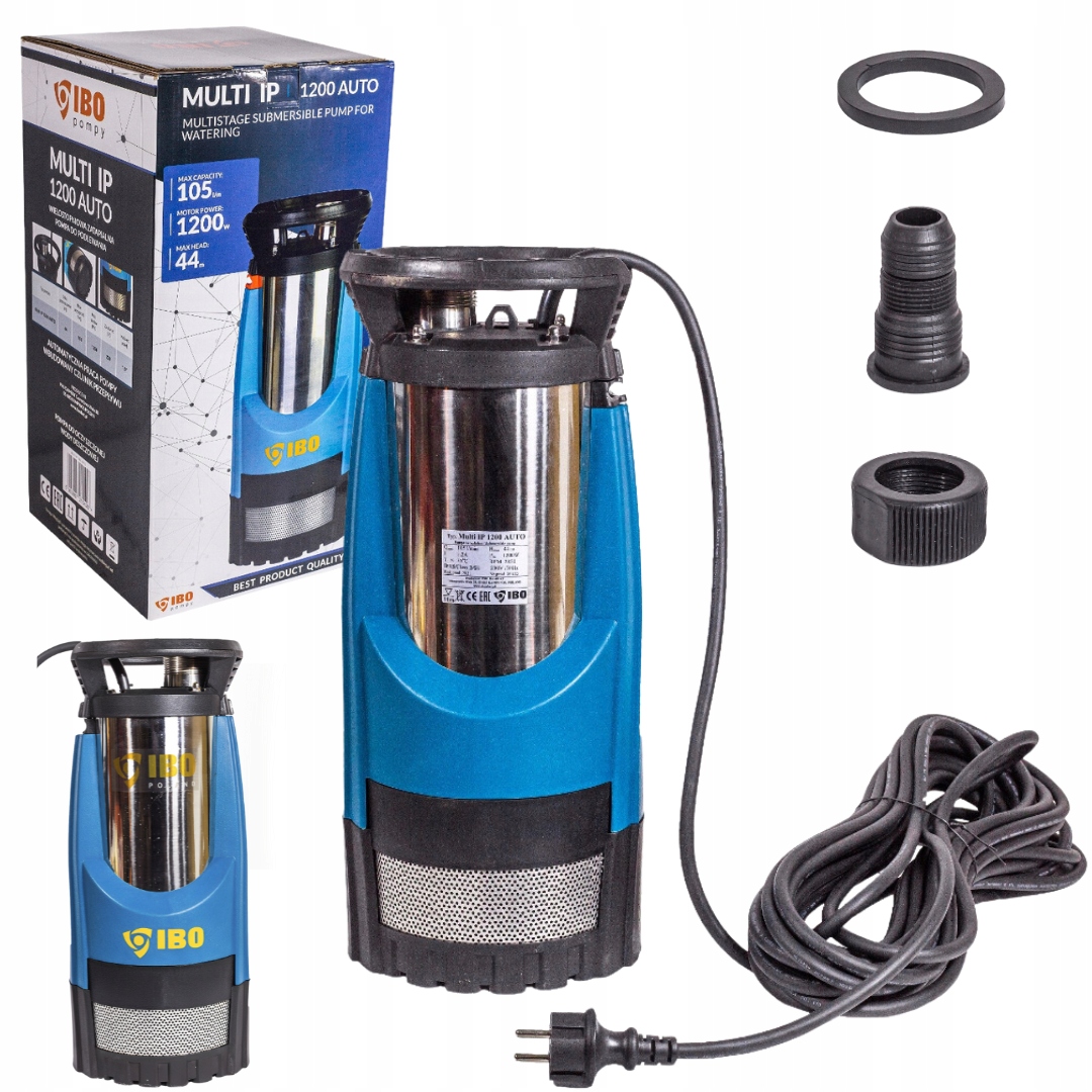 POMPA DO WODY ZATAPIALNA ZANURZENIOWA CIŚNIENIOWA Multi IP 1200 AUTO ...