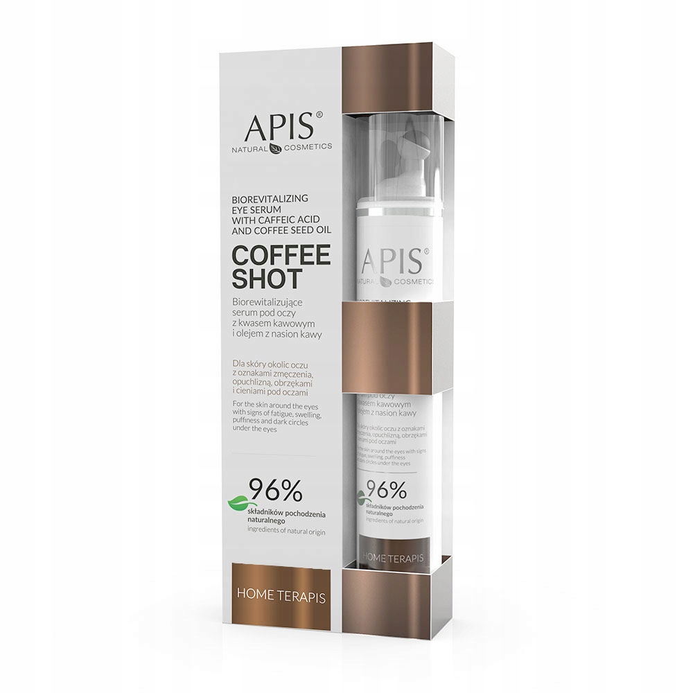 Apis Biorewitalizujące serum pod oczy z kwasem kawowym i olejem z kawy ...