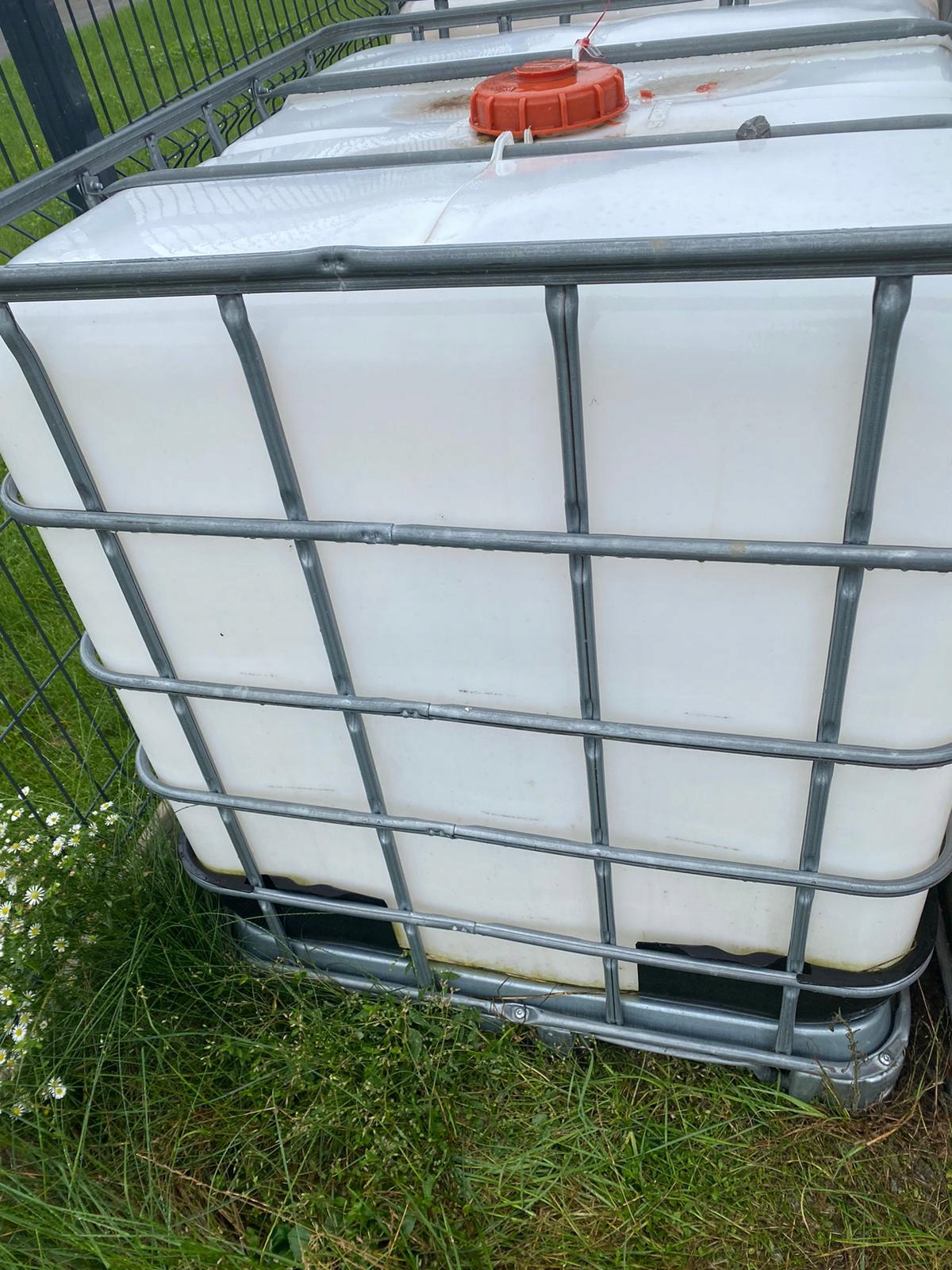 Pojemnik 1000L IBC Paletopojemnik Mauzer na paliwo pojemnik na wodę • Cena, Opinie - Allegro