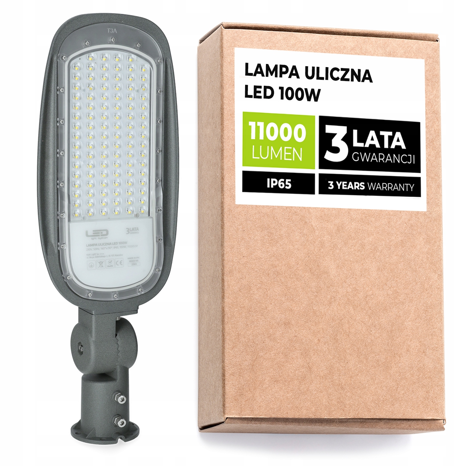 Lampa Drogowa LED 100W Oprawa Uliczna IP65 4000K (LedLSuli100W) • Cena ...