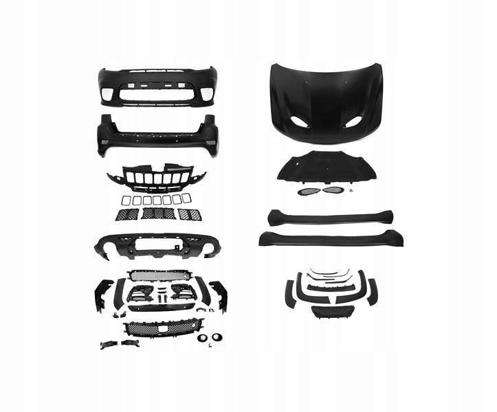 JEEP GRAND CHEROKEE SRT-8 WK2 17- ZESTAW KOMPLET BODY KITS MASKA ...