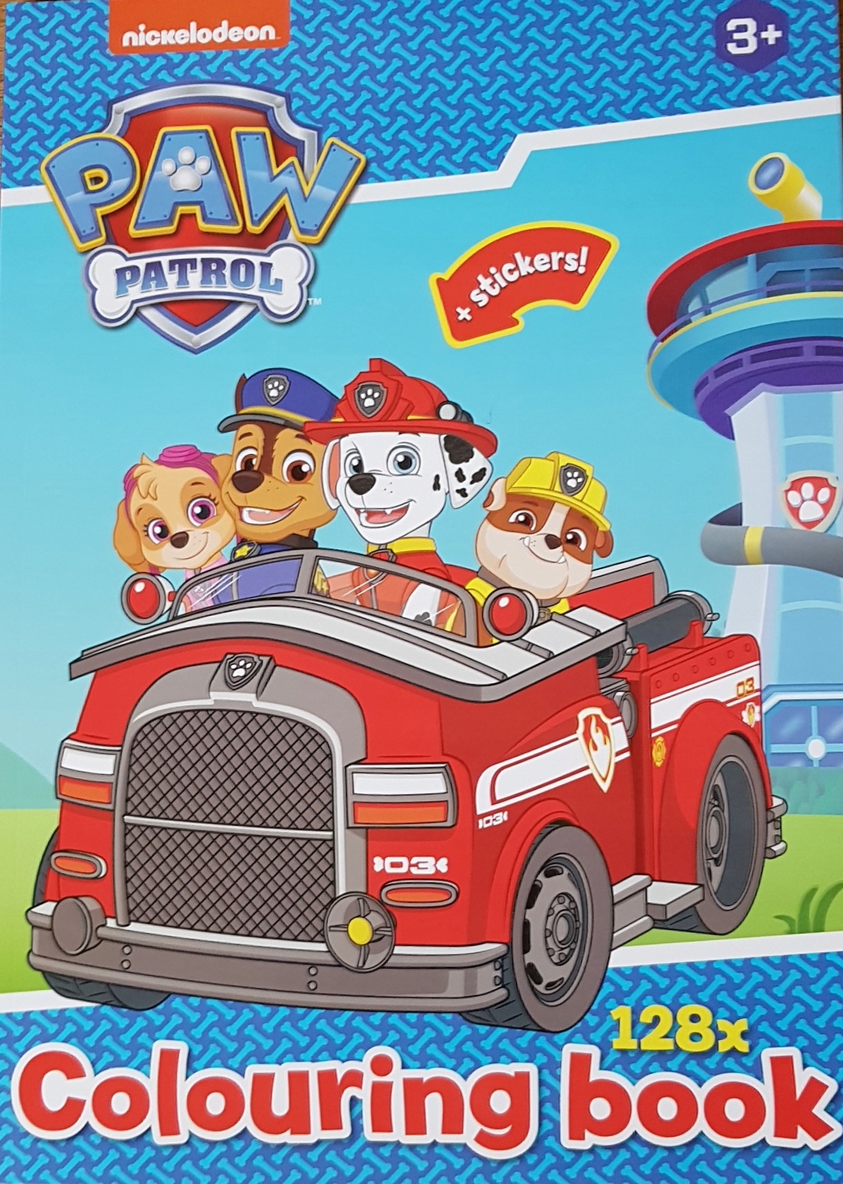 Omaľovánka Labková patrola 128 strán (modrá) + 2 listy samolepiek - Allegro