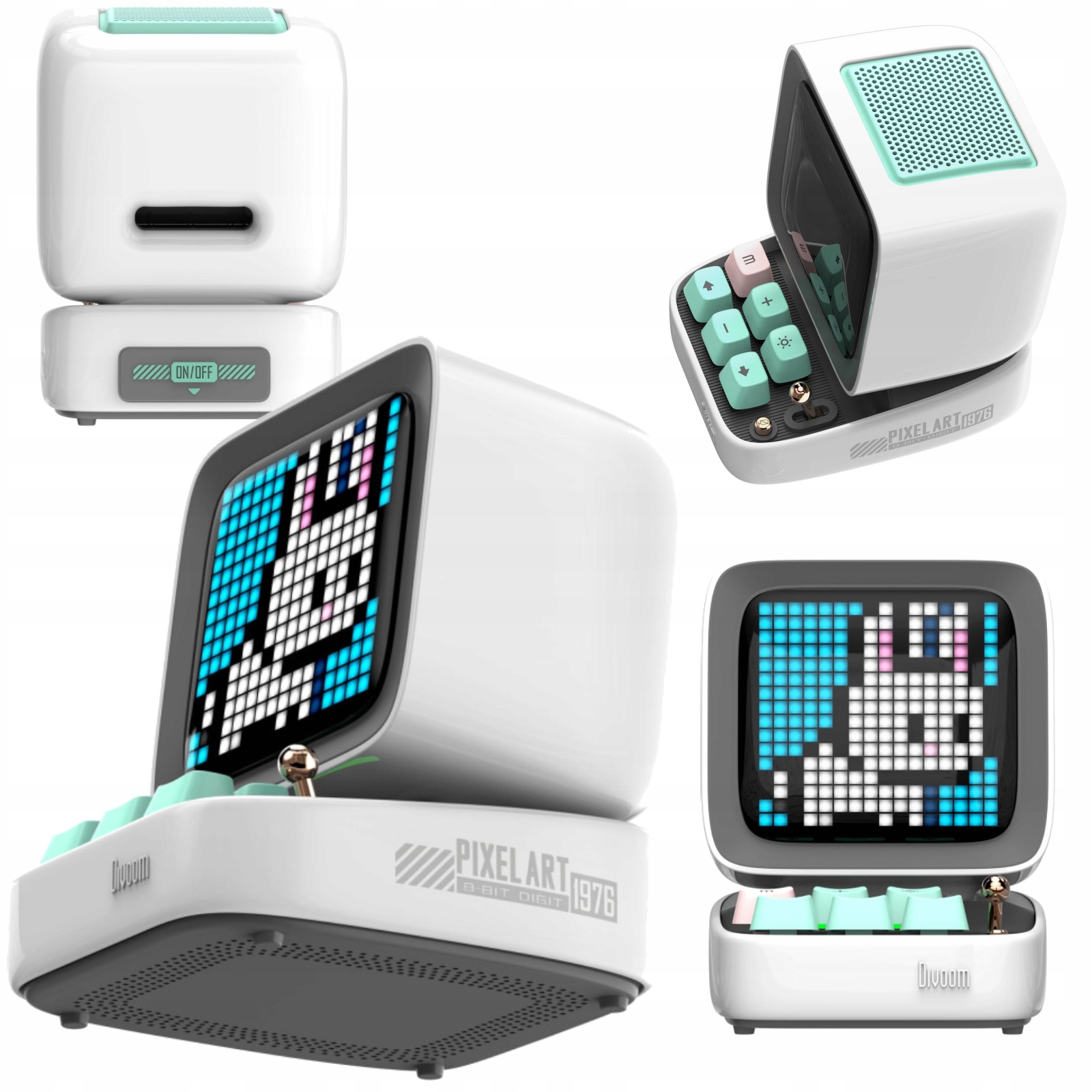 Głośnik bluetooth pixel art RGB retro Divoom Ditoo - Sklep, Opinie ...