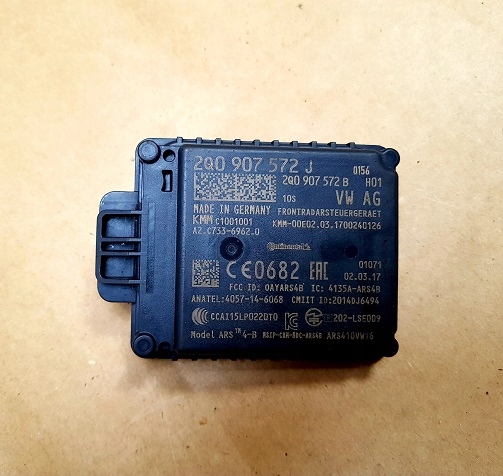 AUDI VW RADAR SENSOR ACC DISTRONIC 2Q0907572J 2Q0907572B ORYGINAŁ AUDI ...