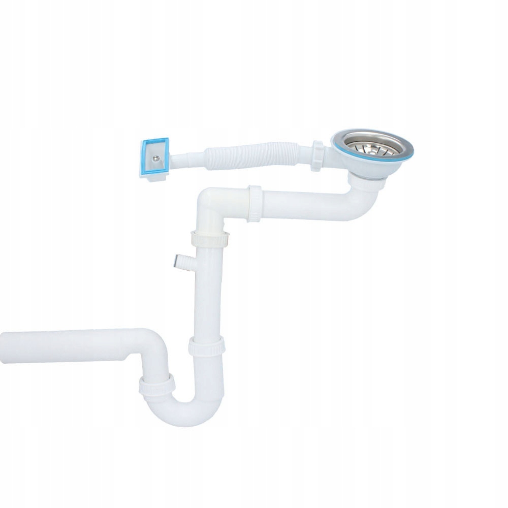 Kuchyňský sifon sítko 3,5 polypropylen bílý chrom za 548.00CZK - Allegro