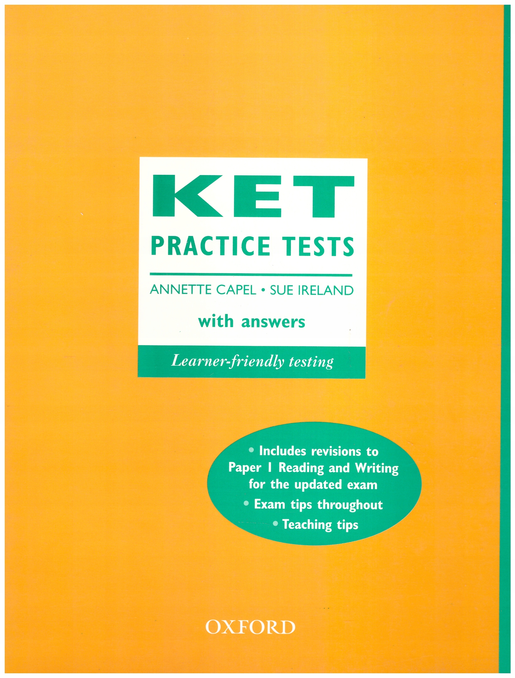 KET Practice Tests with answers. Annette Capel, Sue Ireland ...