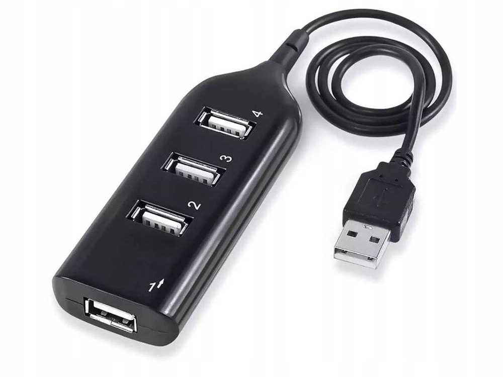 ROZDZIELACZ USB NA 4 PORTY USB 2.0 ROZGAŁĘŹNIK HUB - porównaj ceny - Allegro.pl