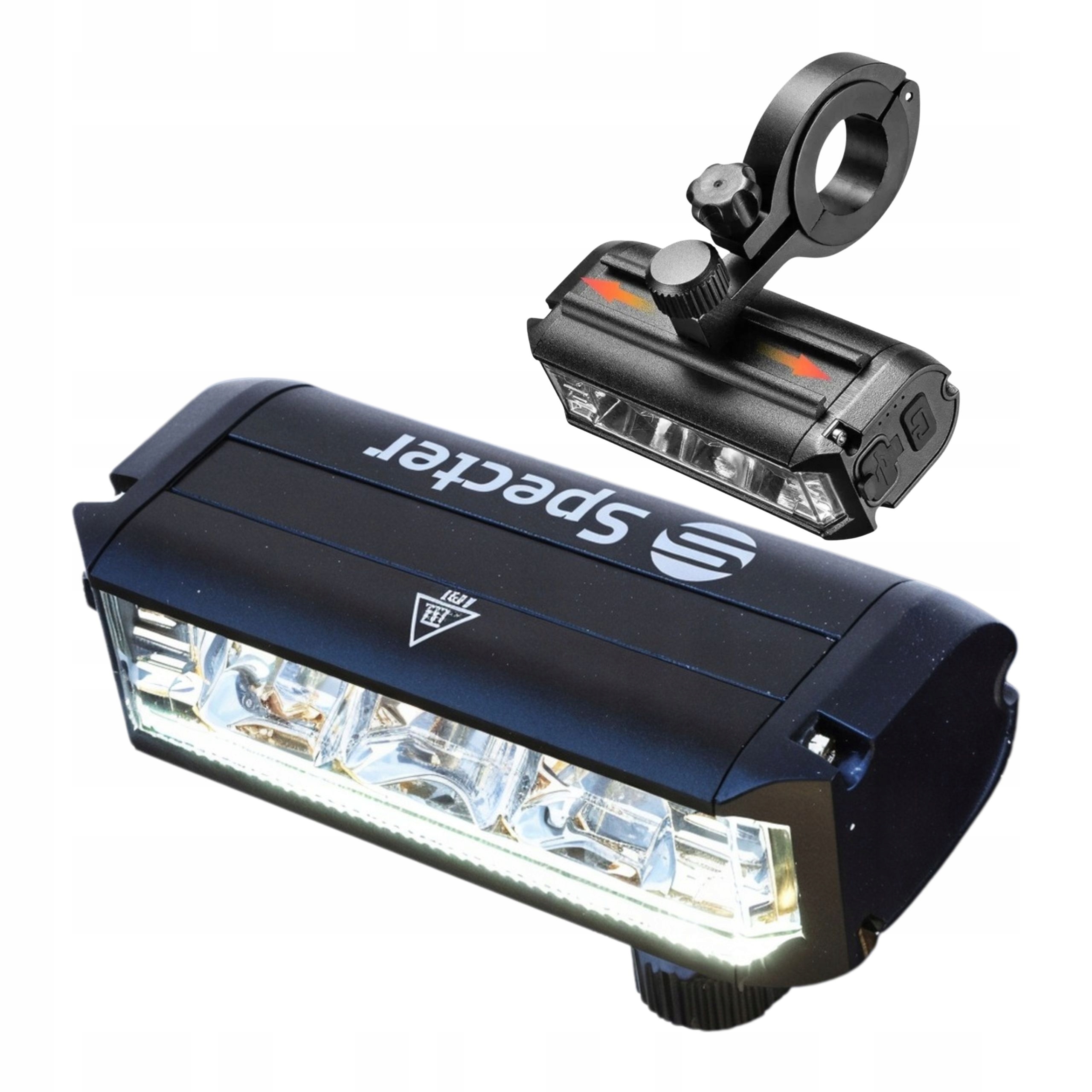 LAMPKA ROWEROWA SPECTER EOS610 LED 1000LM KOMPAKTOWA USB IPX65 9 TRYBÓW ...