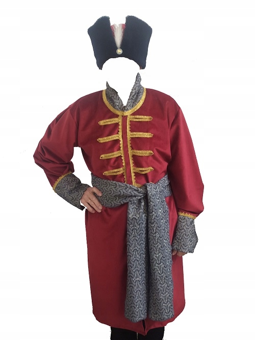 strój SZLACHCIC magnat futro żupan rozm.176 bordo 12835961860 - Allegro.pl