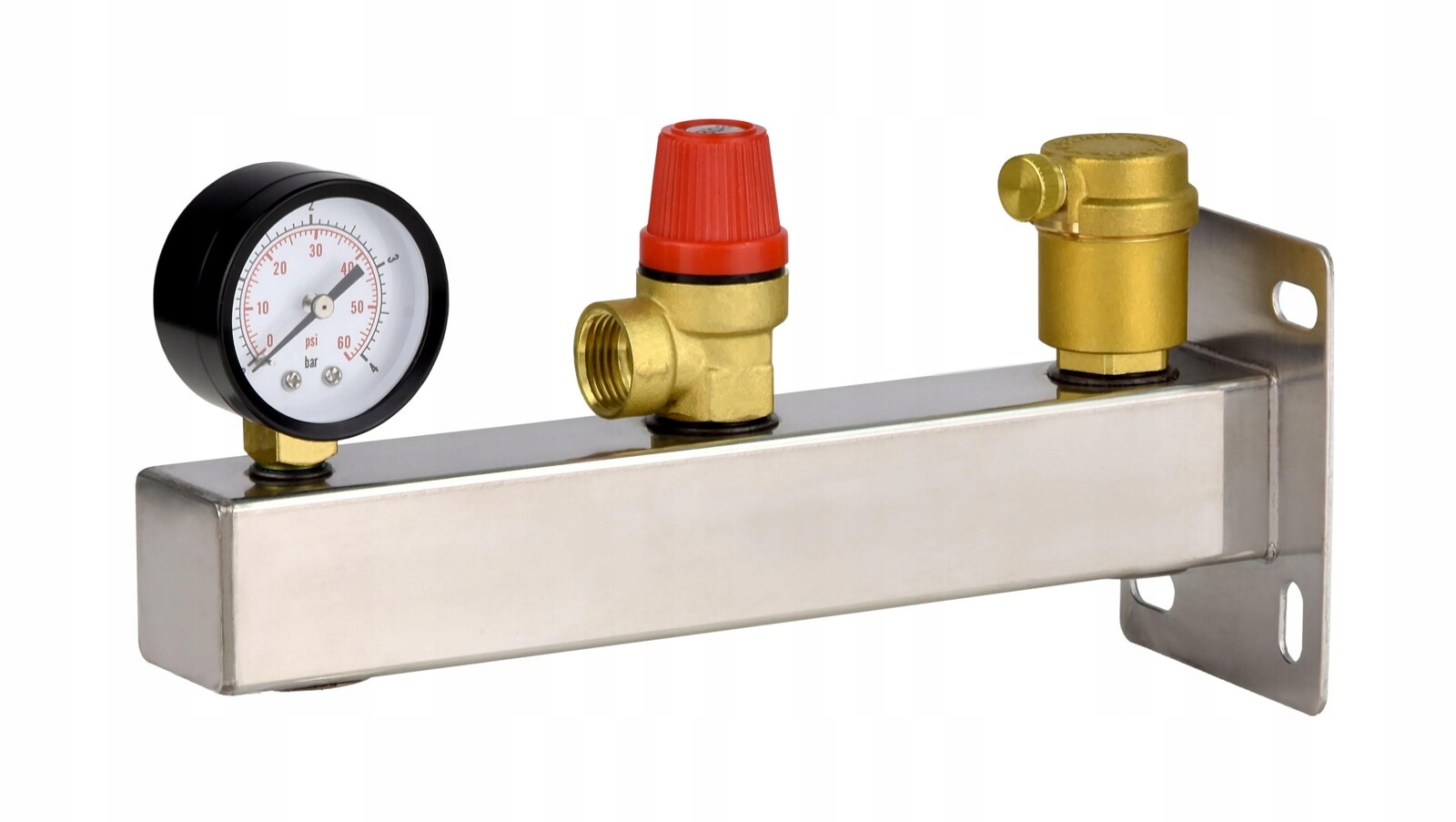 Biztonsági szelepcsoport, manométer, CO légtelenítő V-IGB BASIC 3 bar ...