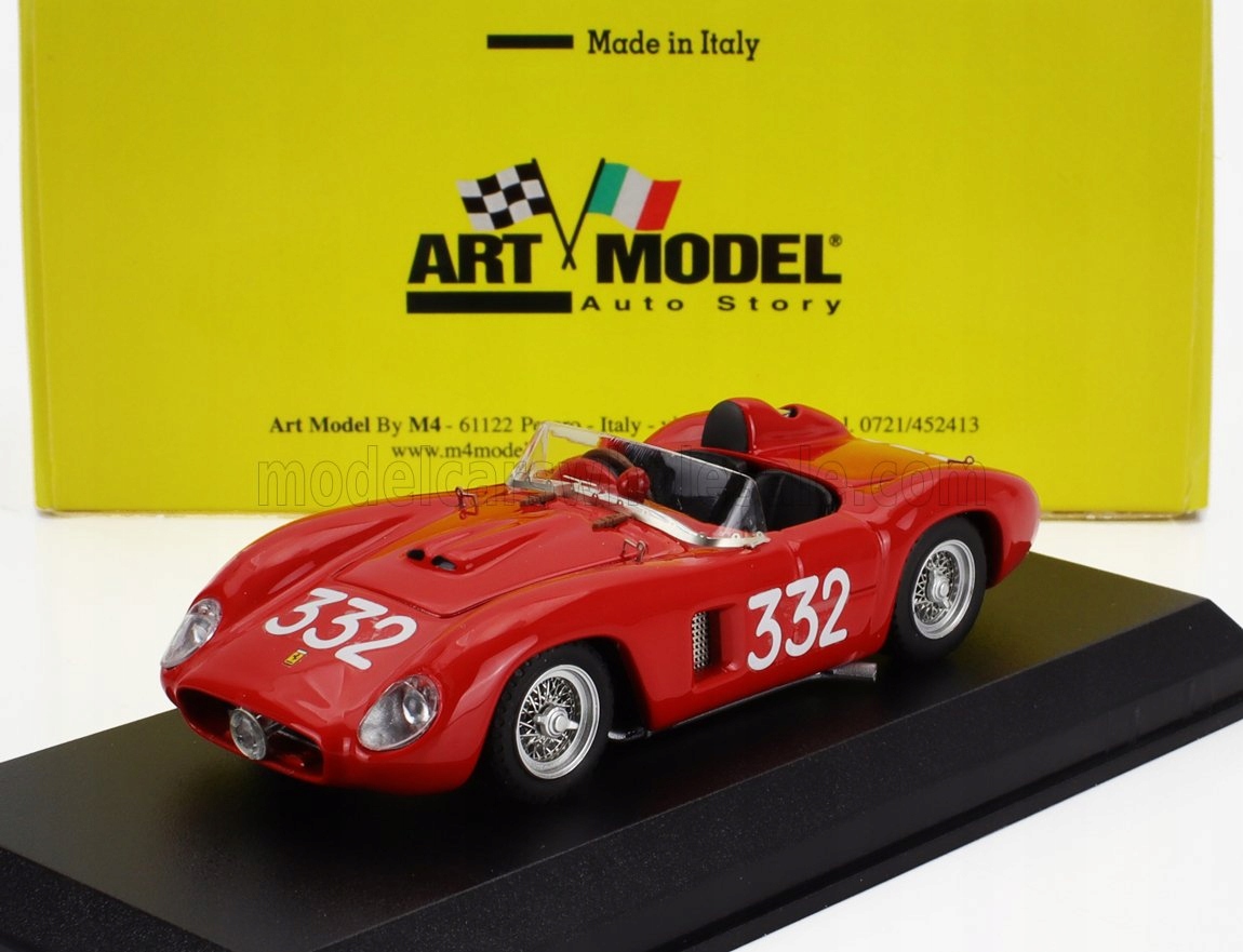 FERRARI 500TR SPIDER ch.0640 č. 332 GIRO DI SICILIA 1957 ART-MODEL 1:43 ...