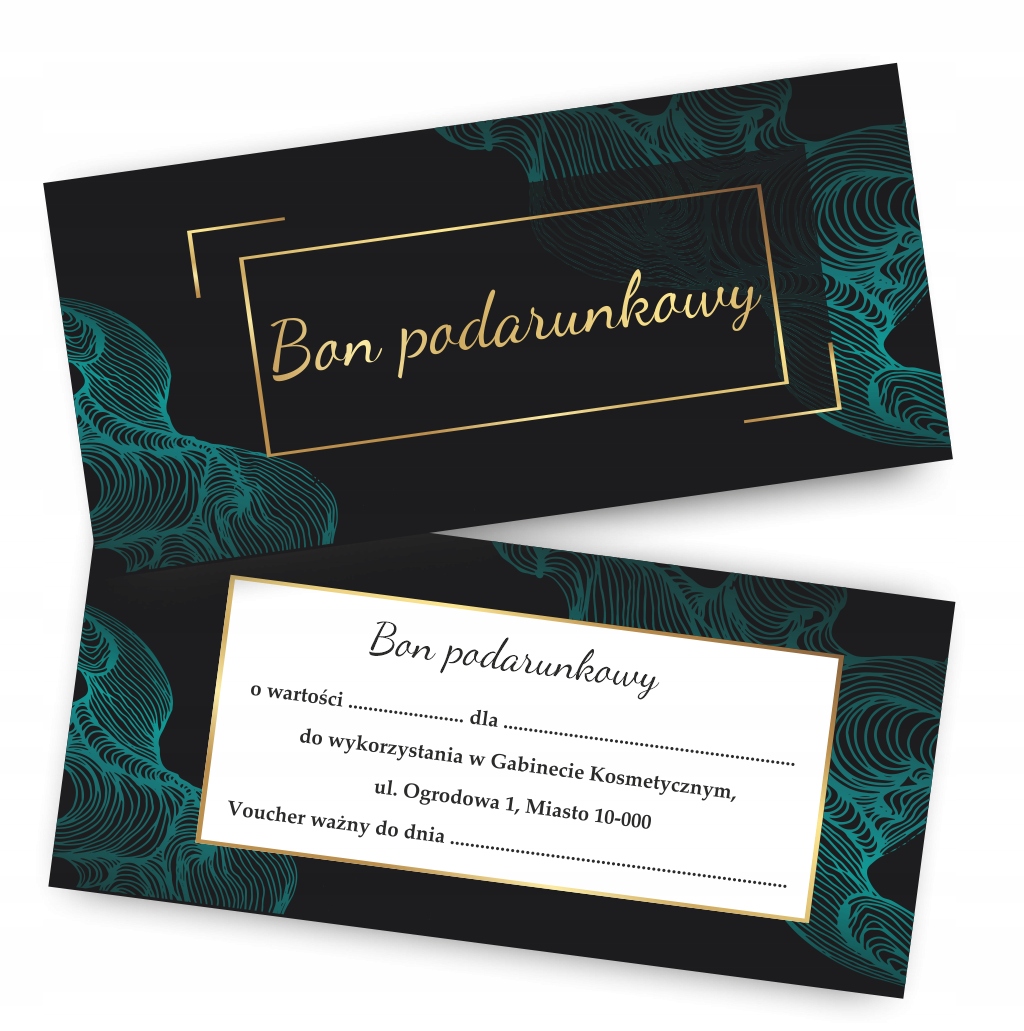 Bon, voucher podarunkowy DL 50 szt • Cena, Opinie • Wizytówki ...